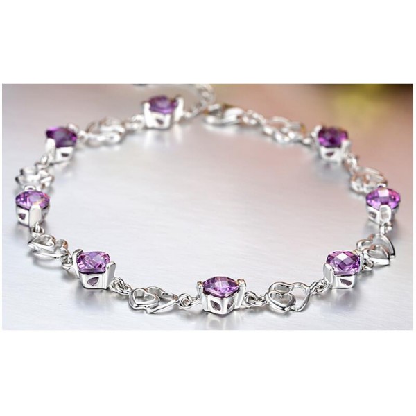 bracelet alina violet | Jewelries Crystalline Azuria