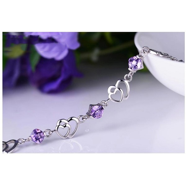bracelet alina violet | Jewelries Crystalline Azuria
